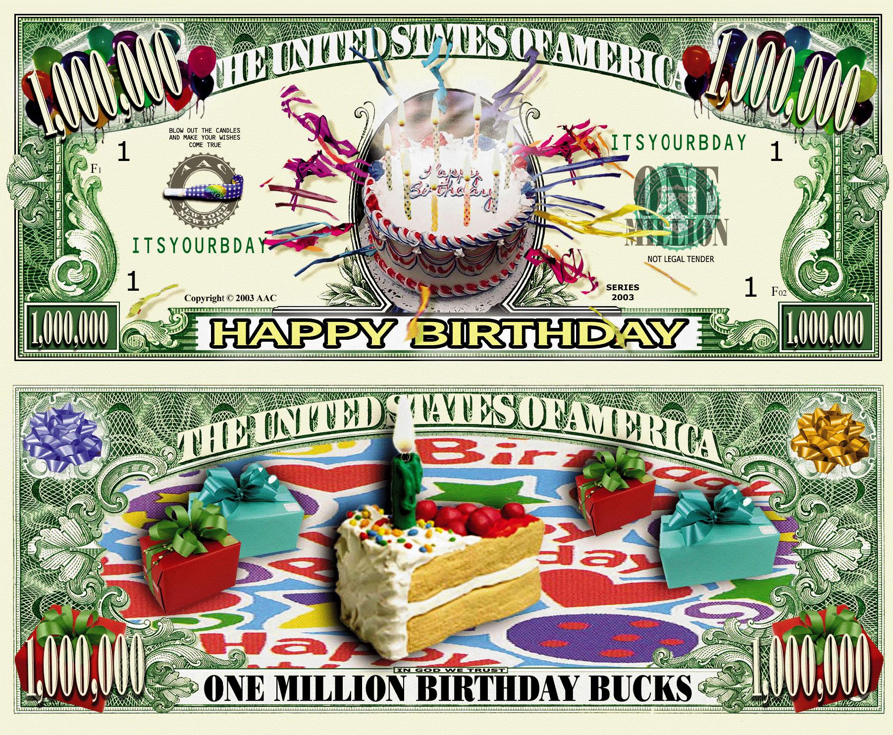 A HAPPY BIRTHDAY DOLLAR BILL W PROTECTOR EBay a-happy-birthday-dollar-bill-w-protector-ebay